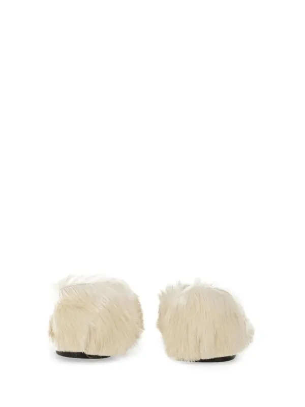 JIL SANDER Low Leather Slipper - Cream