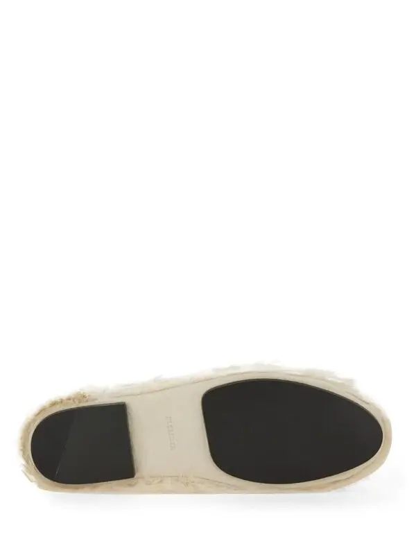 JIL SANDER Low Leather Slipper - Cream
