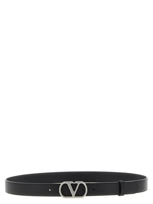 Valentino Garavani Vlogo Signature Belt - Black