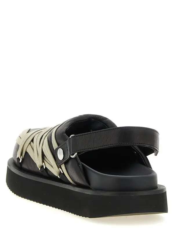 Rick Owens Padded Megalace Platform' Sabots