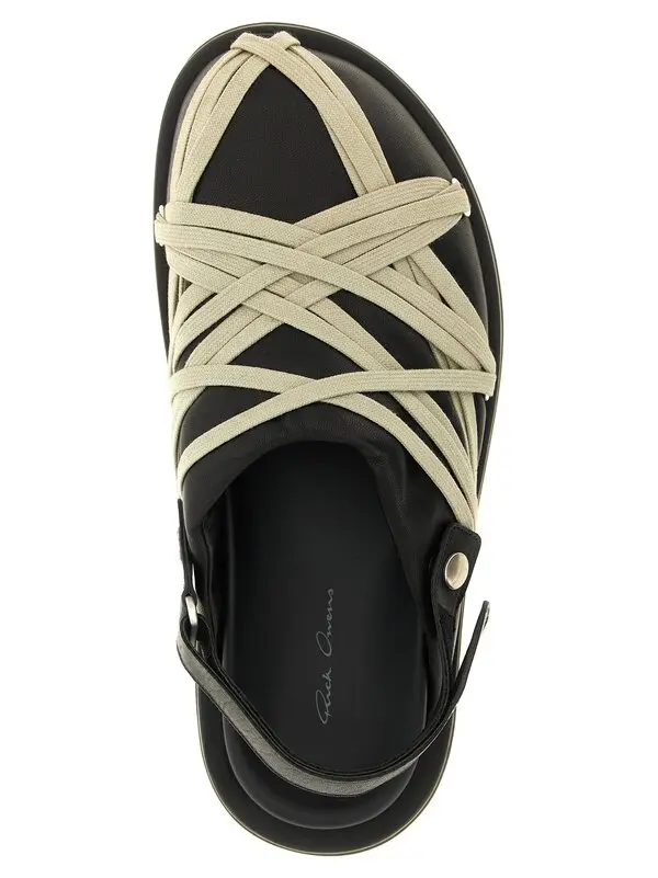 Rick Owens Padded Megalace Platform' Sabots