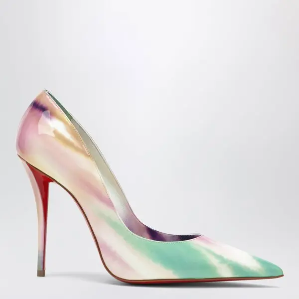 CHRISTIAN LOUBOUTIN Miss Z Pumps In Tie-dye Patent Calf Leather - Multicolor