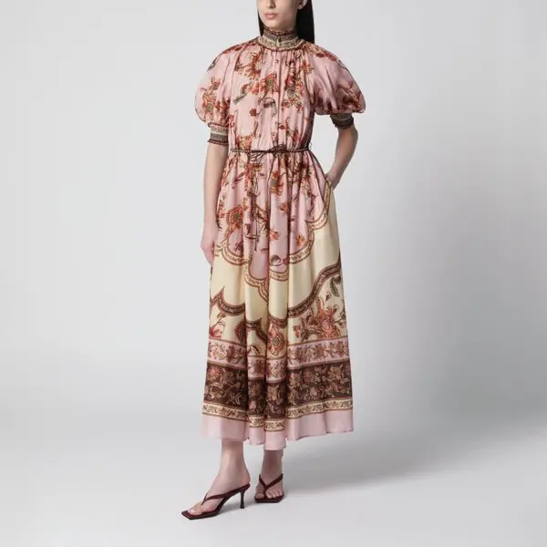 Zimmermann Silk Jacobean Print Maxi Dress - Multicolor