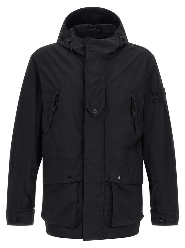 Stone Island Badge Ghost Jacket - Black