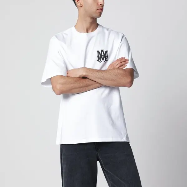 Amiri Cotton T-shirt With Logo Print - White