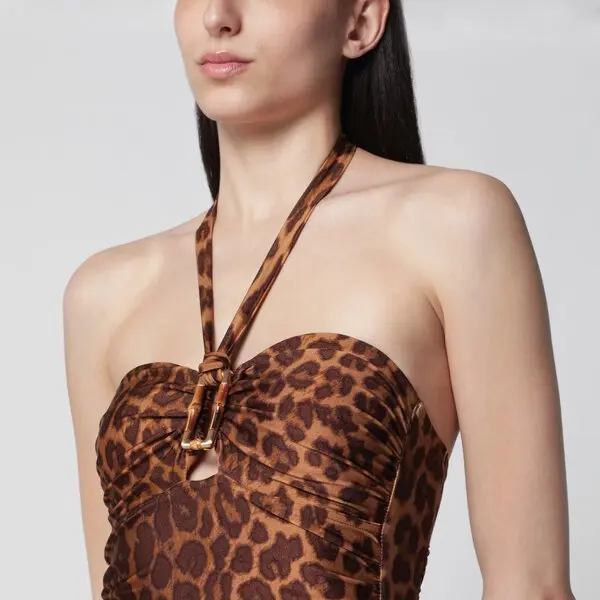 Zimmermann Mahon Leopard-print One-piece Swimsuit - Brown