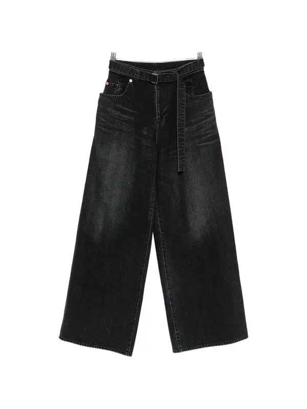 Sacai Wide-leg Denim Jeans