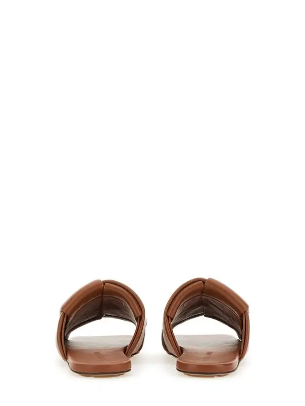 Bottega Veneta Padded Mule Sandals - Brown