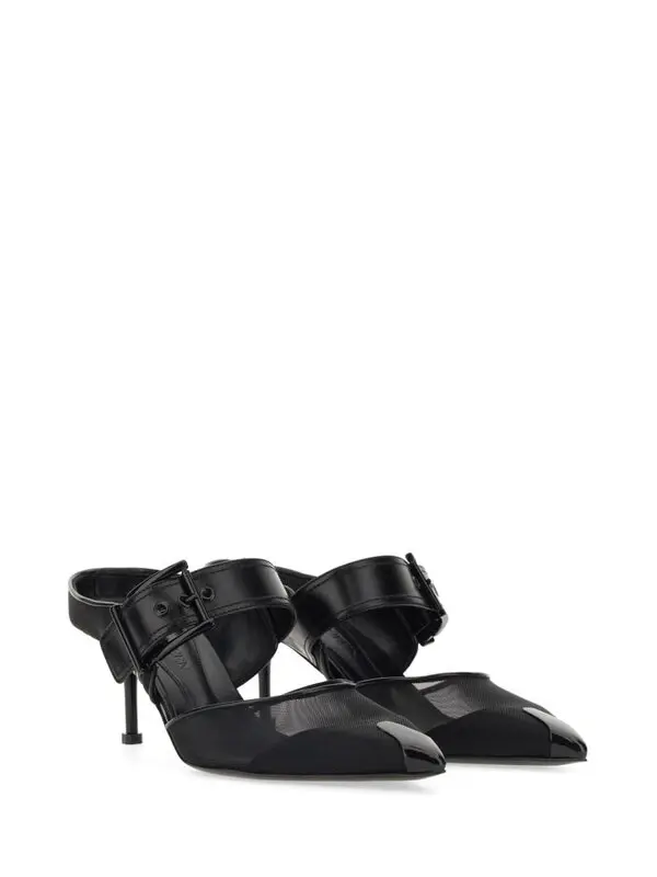 Alexander McQueen Punk Sandal With Buckle - Black