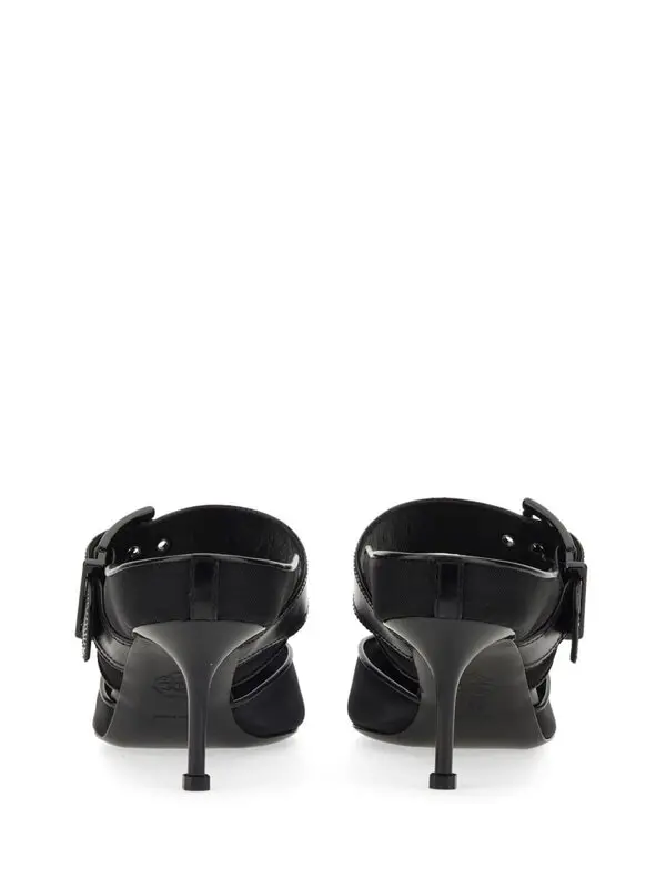 Alexander McQueen Punk Sandal With Buckle - Black
