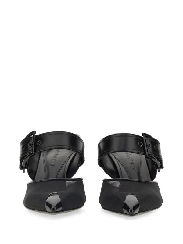 Alexander McQueen Punk Sandal With Buckle - Black