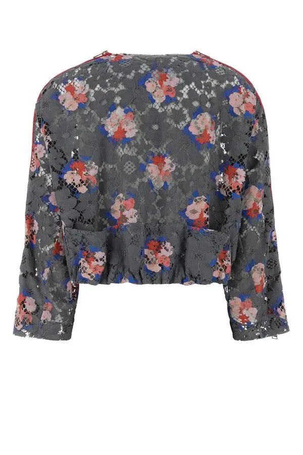 Fendi Printed Lace Blazer - Multicolor
