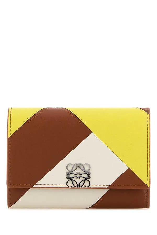 Loewe Leather Anagram Wallet - Multicolor