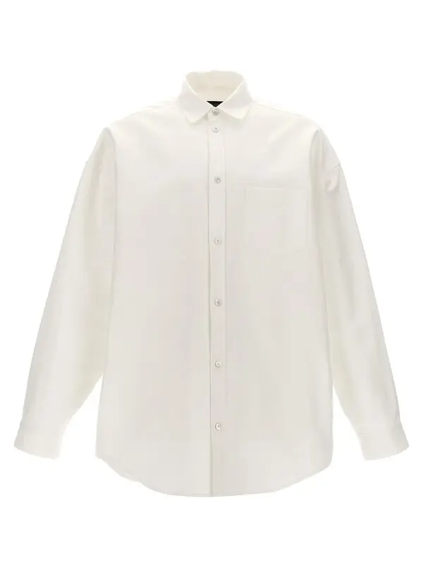 Balenciaga Cotton Poplin Shirt - White