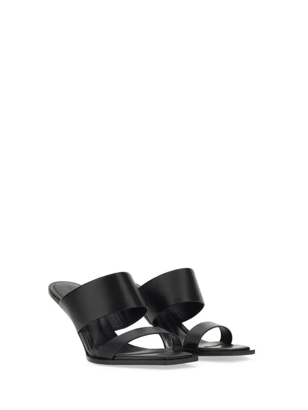 Alexander McQueen Leather Sandal - Black