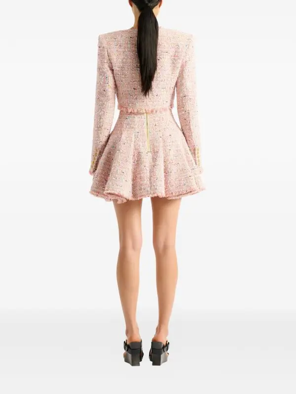 Balmain Tweed Cropped Jacket - Multicolor