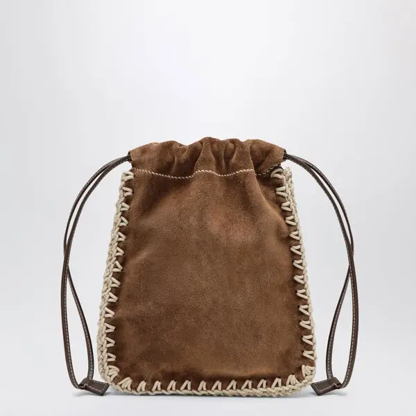 Prada Cocoa Suede Smartphone Holder