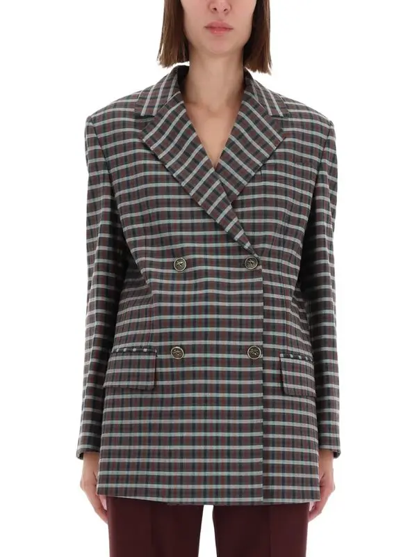 Etro Double-breasted Jacket - Gray