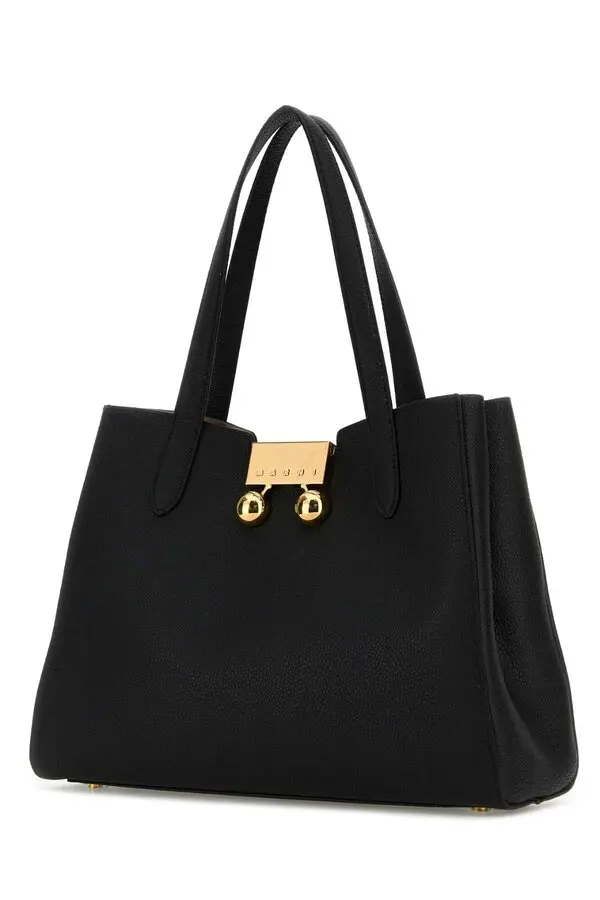 Marni Leather Trunkaroo Shoulder Bag