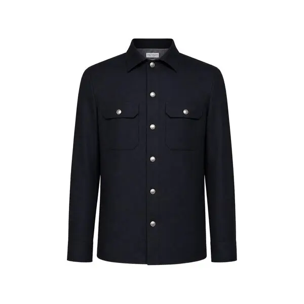 Brunello Cucinelli Shirts - Blue