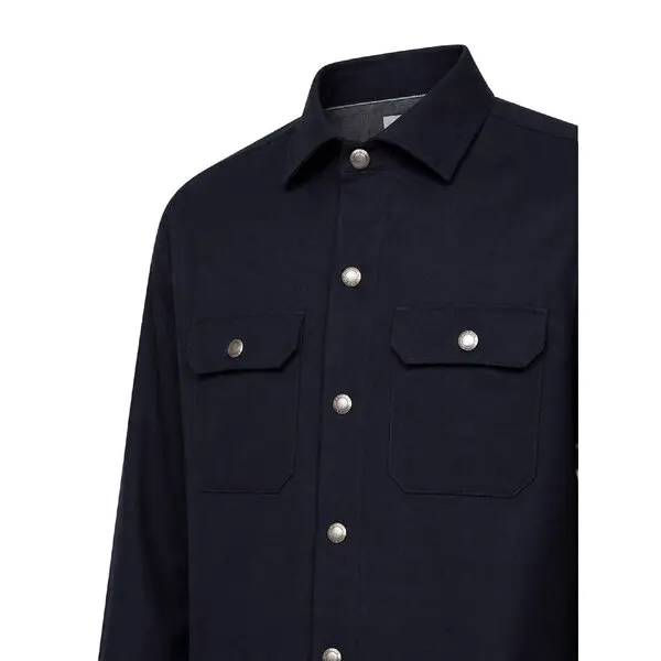 Brunello Cucinelli Shirts - Blue