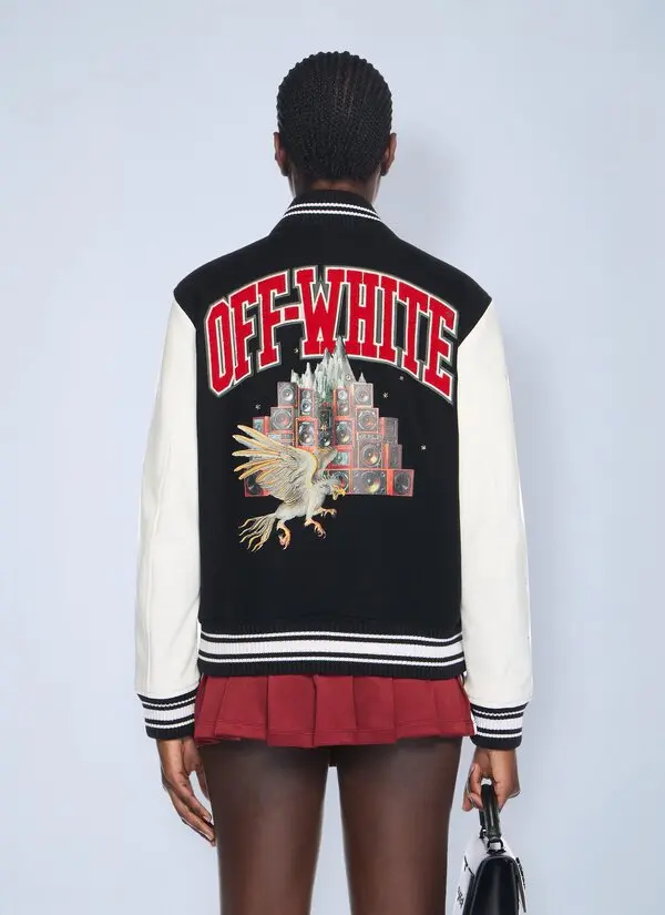 Off-White Wo Soundsystem Varsity Jacket