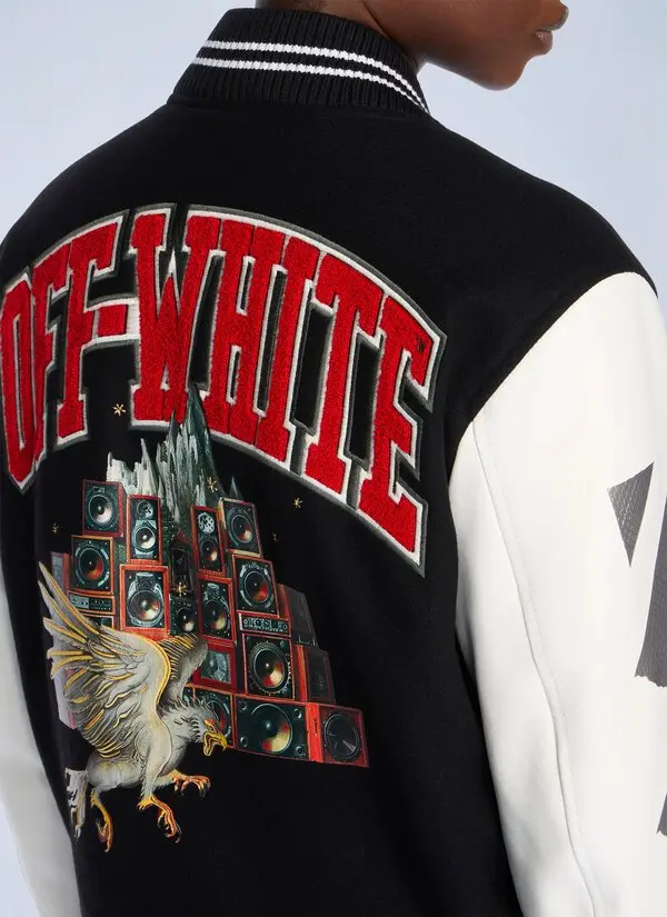 Off-White Wo Soundsystem Varsity Jacket