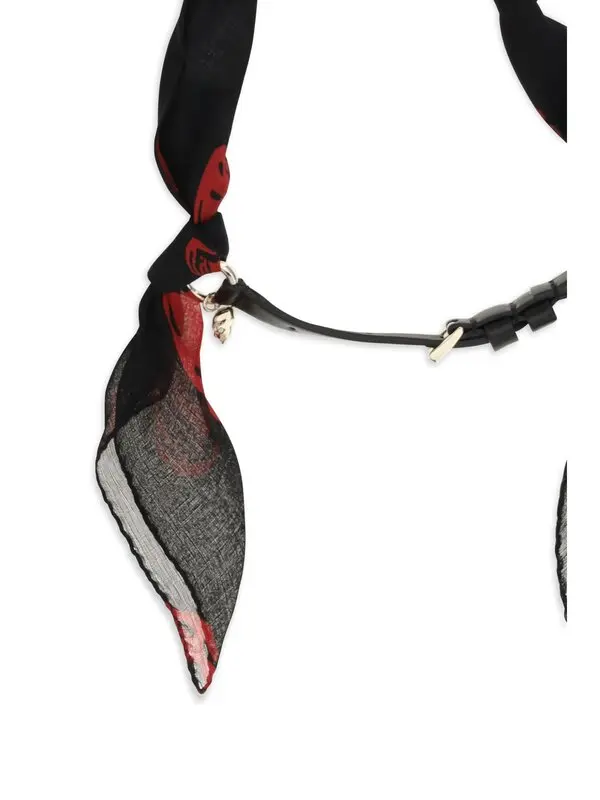 Alexander McQueen Double-wrap Skull Scarf Bracelet