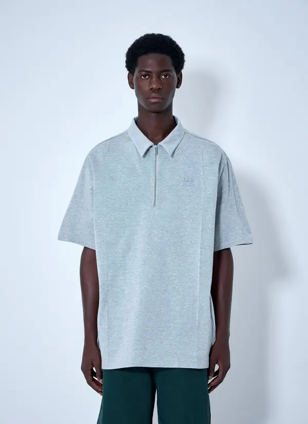Miu Miu Half-zip Polo Shirt