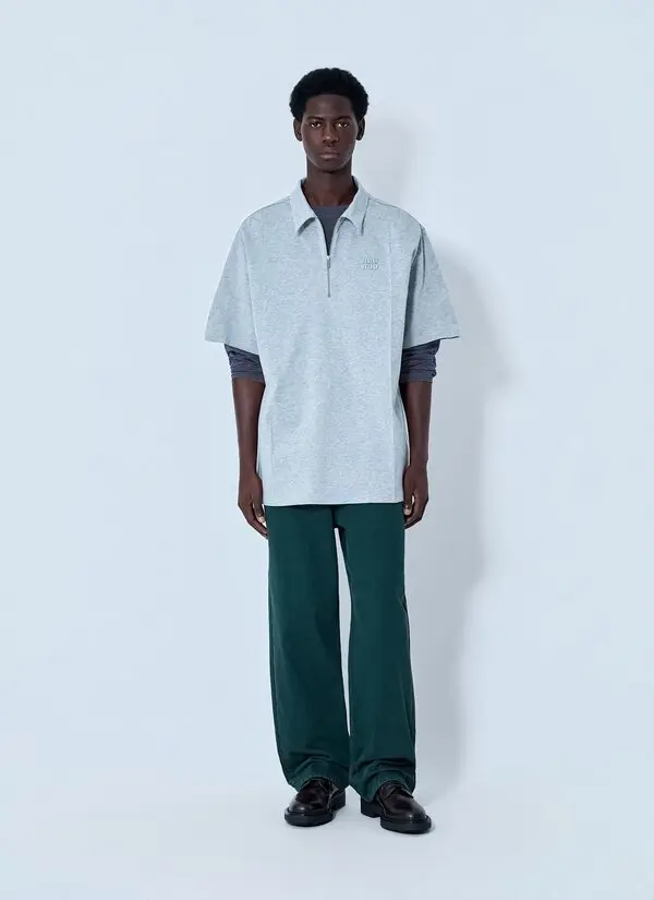 Miu Miu Half-zip Polo Shirt