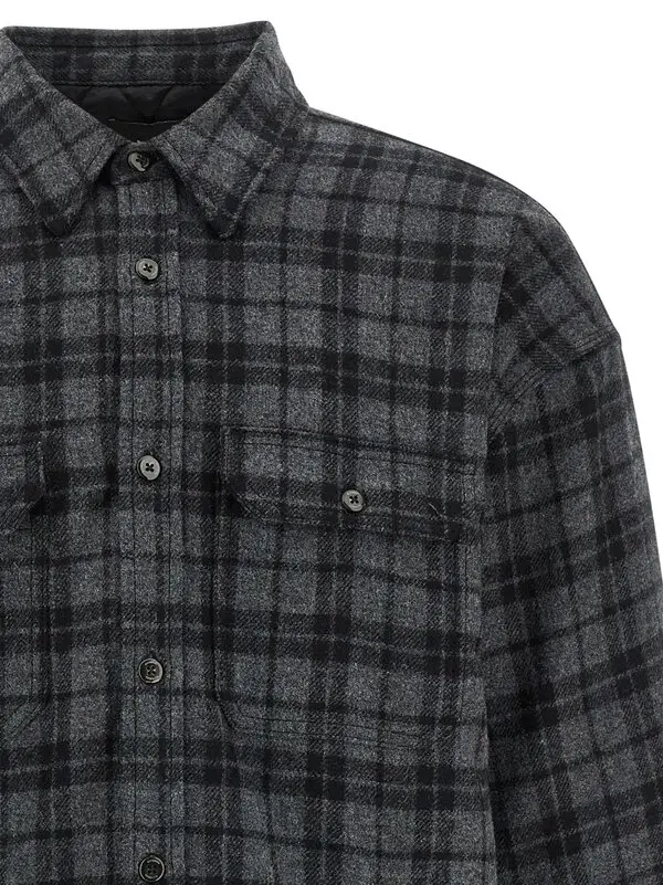 WILLY CHAVARRIA Padded Overshirt - Gray