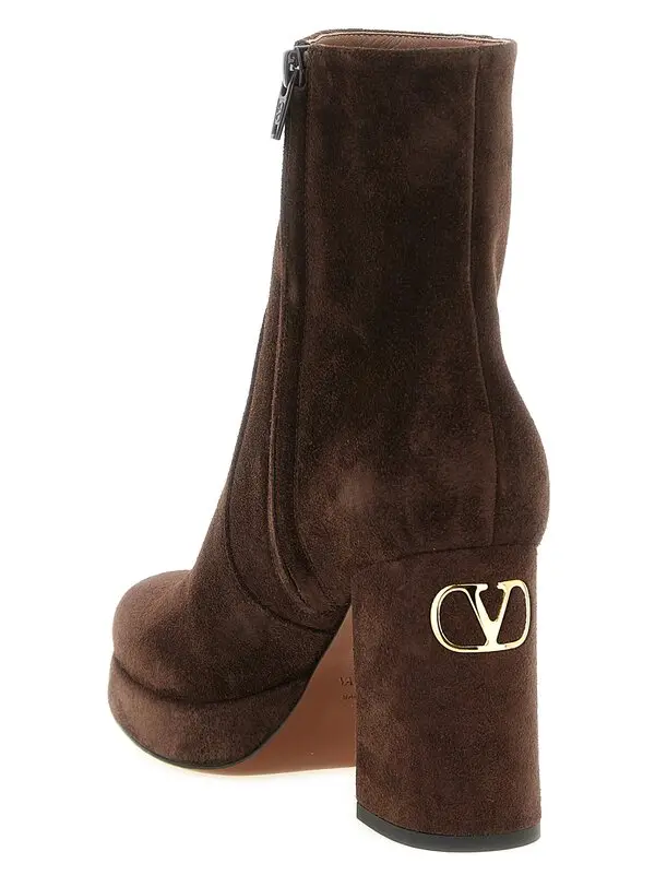 Valentino Garavani Fawcette' Ankle Boots - Brown