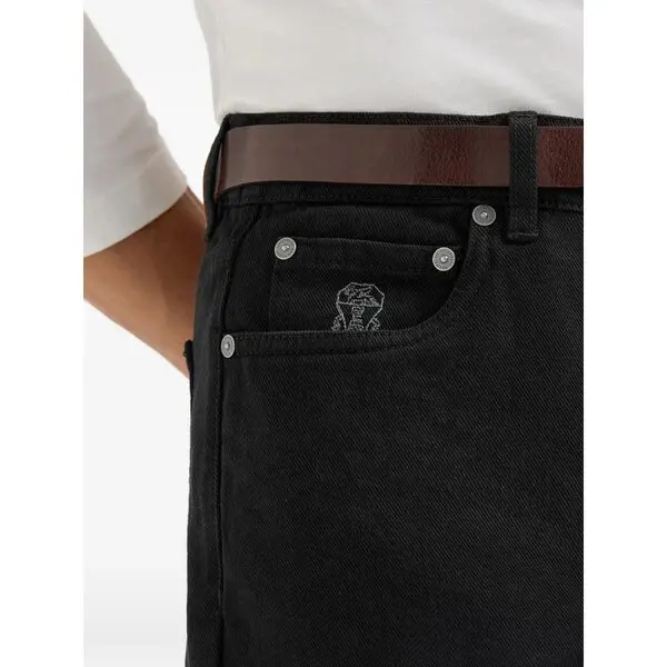Brunello Cucinelli Denim Regular & Straight-leg Jeans - Black