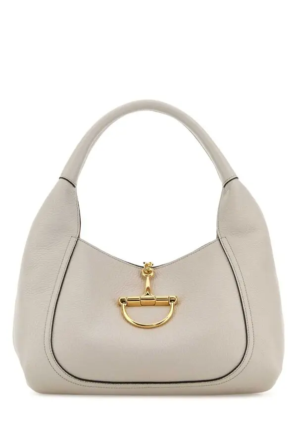 Gucci Light Grey Leather Shoulder Bag