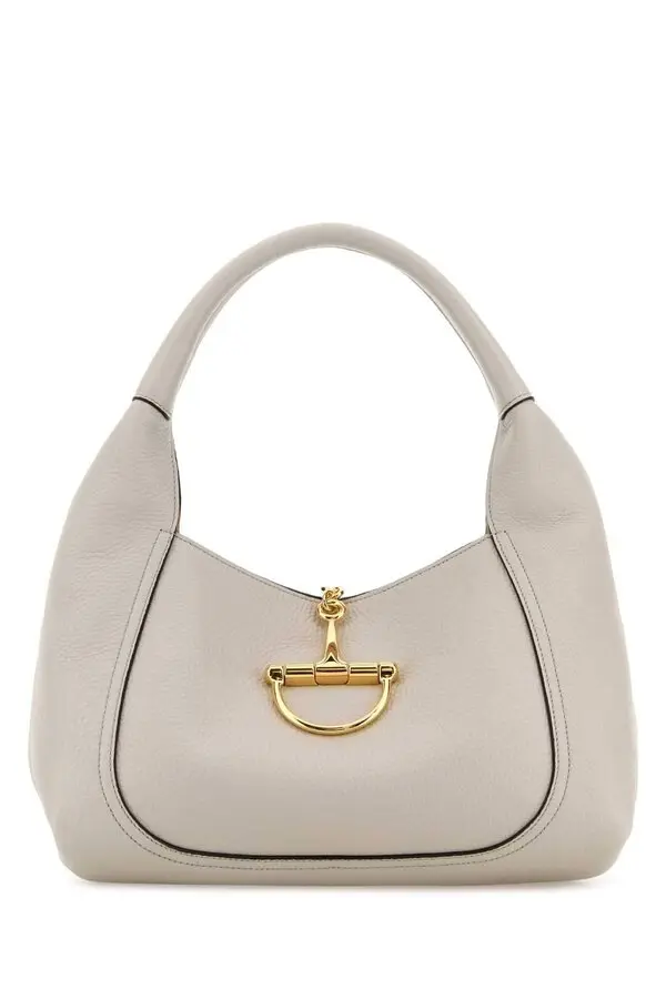 Gucci Leather Shoulder Bag - Gray
