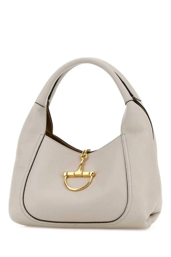Gucci Leather Shoulder Bag - Gray