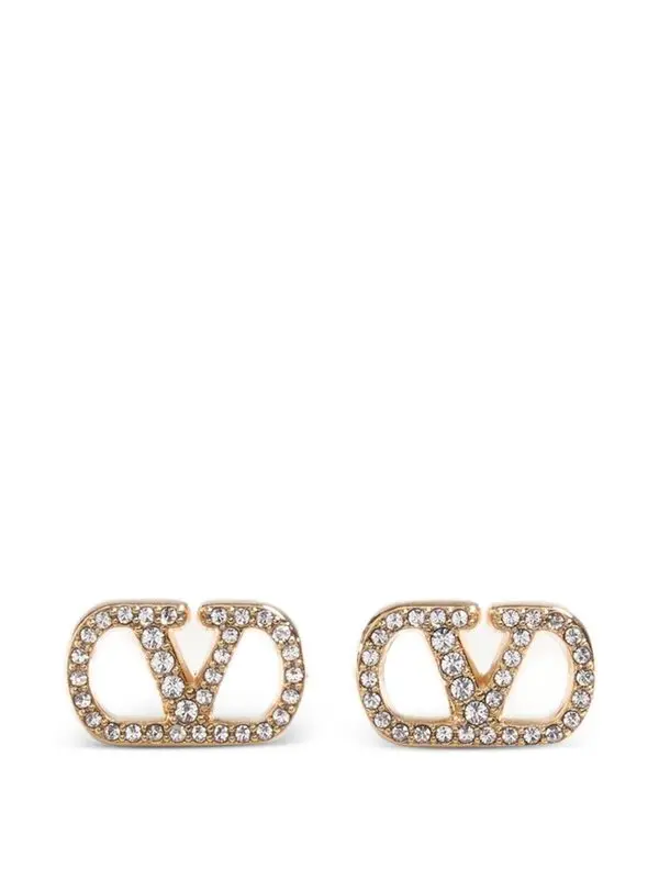 Valentino Garavani Vlogo Signature Strass Earrings - Multicolor
