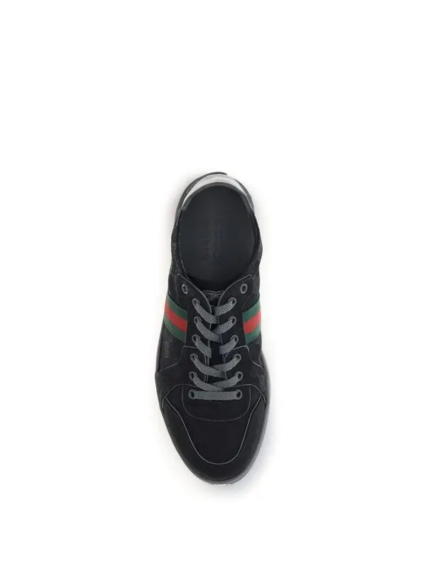 Gucci Stretch Gg Fabric Sneakers - Black