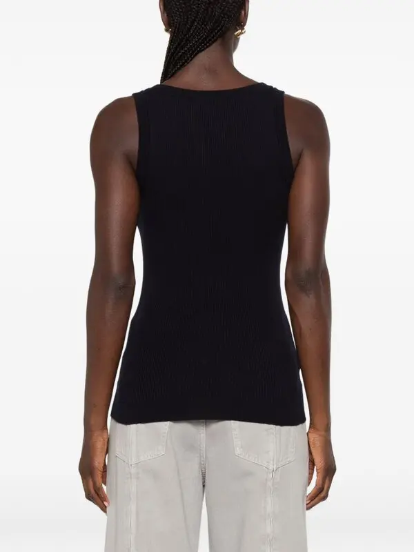 Miu Miu Logo Cotton Tank Top