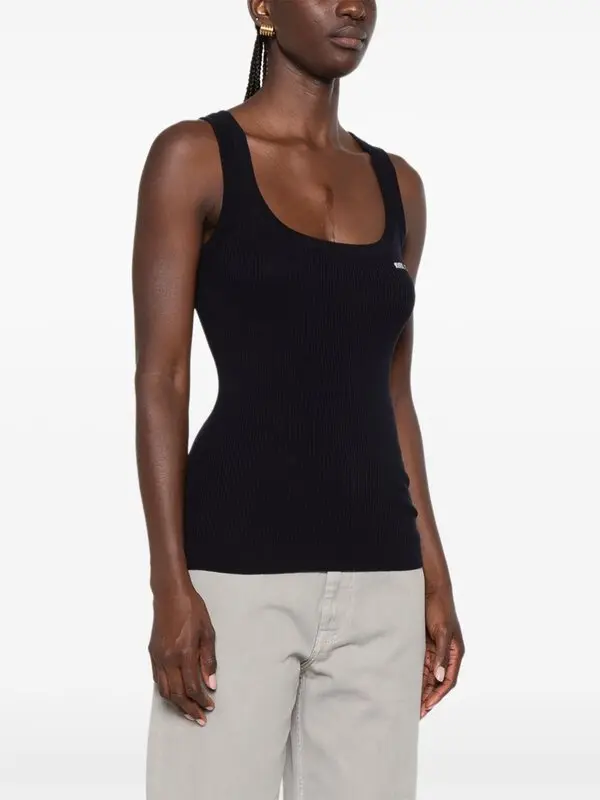 Miu Miu Logo Cotton Tank Top