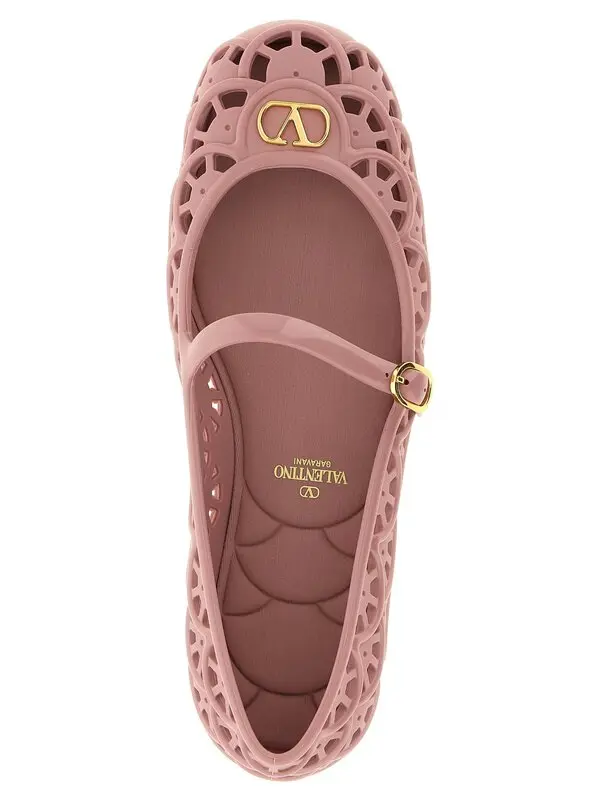 Valentino Garavani Ondette Ballet Flats - Pink
