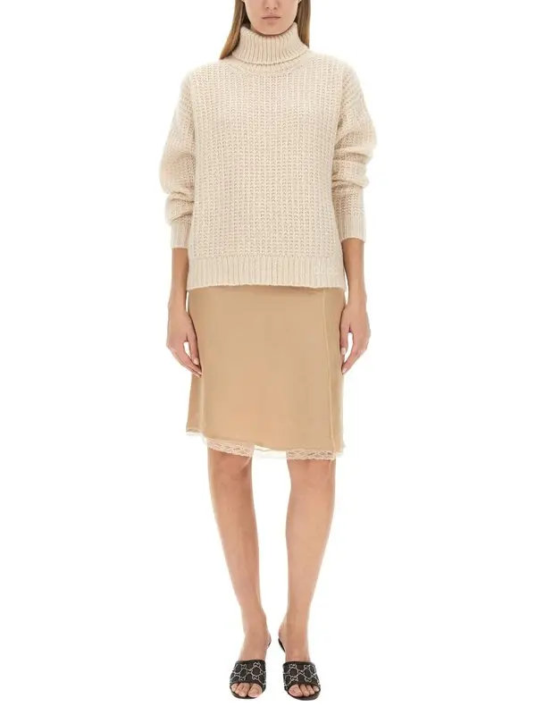 Gucci Silk Chiffon Skirt