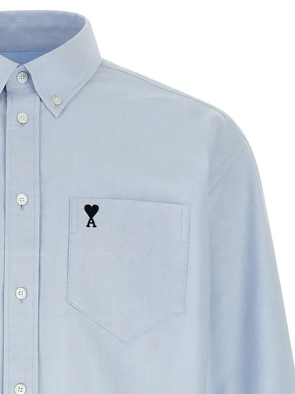AMI Paris De Coeur' Shirt - Blue