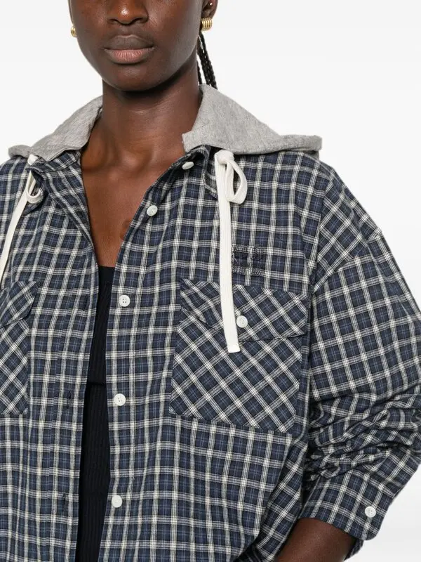 Miu Miu Checked Flannel Shirt