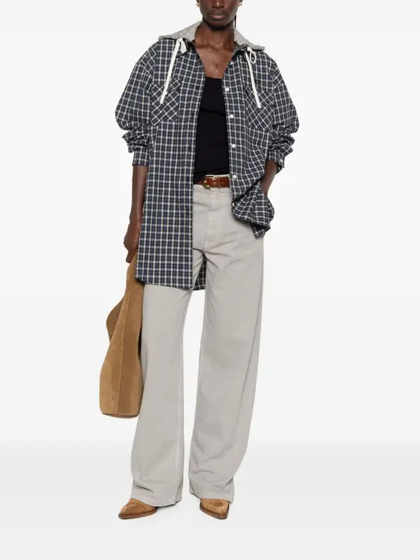 Miu Miu Checked Flannel Shirt
