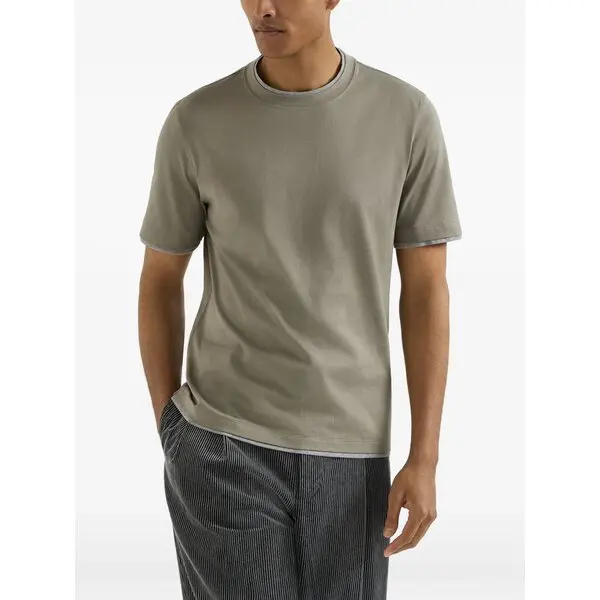 Brunello Cucinelli Grey T-shirts & Vests T-shirts