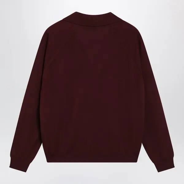 Miu Miu Cardigan In Amaranth Wool