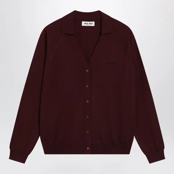 Miu Miu Wool Cardigan - Red