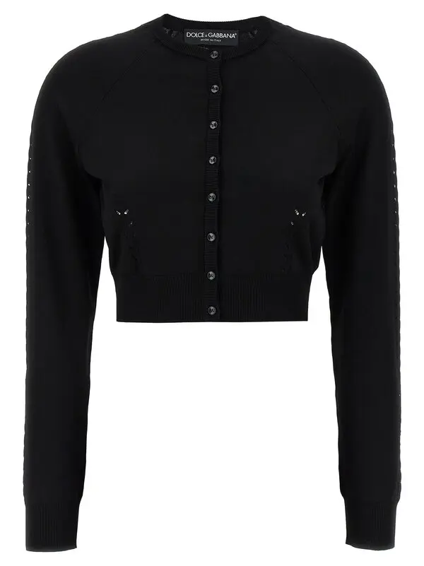 Dolce & Gabbana Viscose Cardigan - Black