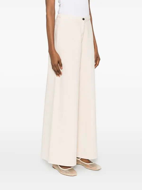 FORTE_FORTE Cotton Wide-leg Trousers